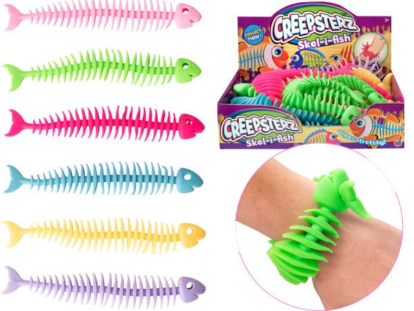 24x Creepsterz Super Stretchy Skel-i-Fish, by HTI Toys