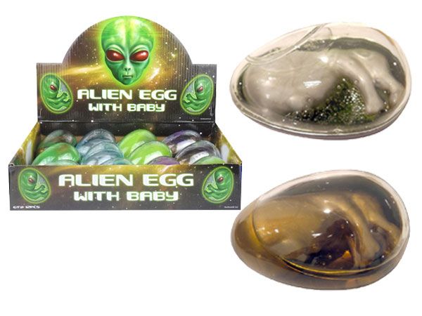 12x Alien Baby In Amoeba Putty