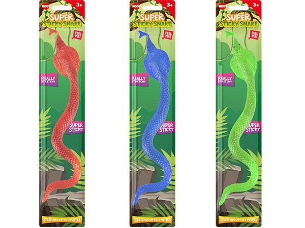 Hoot Toys - Super Sticky Snake, Assorted Picked At Random