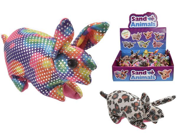 24x 10cm Rabbit Sand Animals