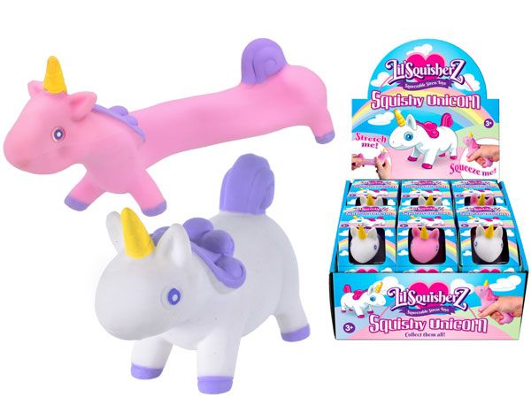 12x Lil Squisherz Squishy Unicorn In Counter Display